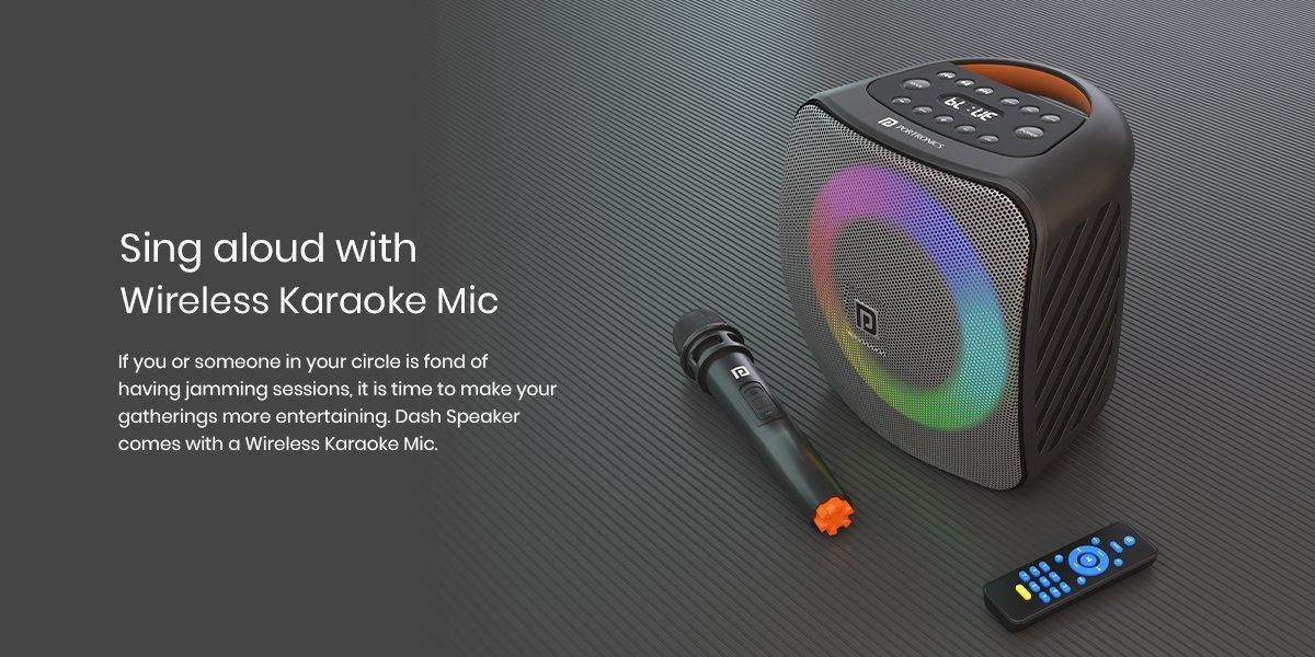Sing your heart out with Dash Speaker’s Wireless Karaoke Mic – Portronics