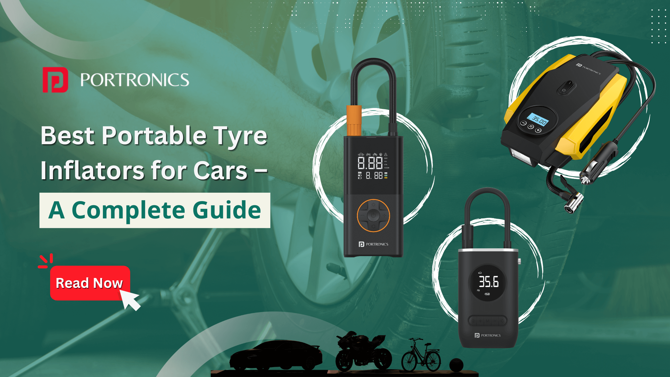 Best Portable Tyre Inflators for Cars – A Complete Guide – Portronics
