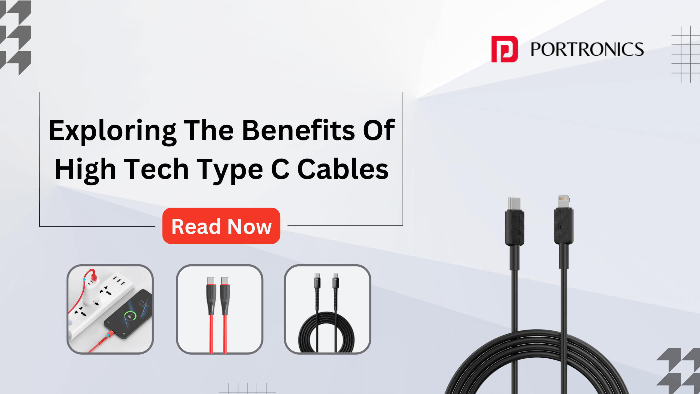 Exploring The Benefits Of High Tech Type C Cables – Portronics