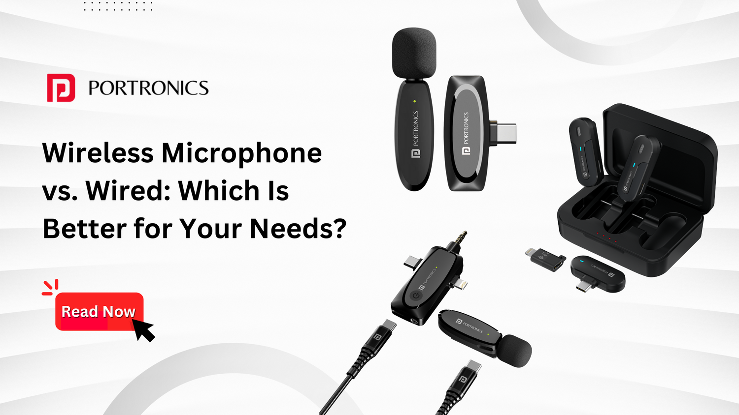 Wireless Microphone vs. Wired: Which Is Better for Your Needs? – Portronics