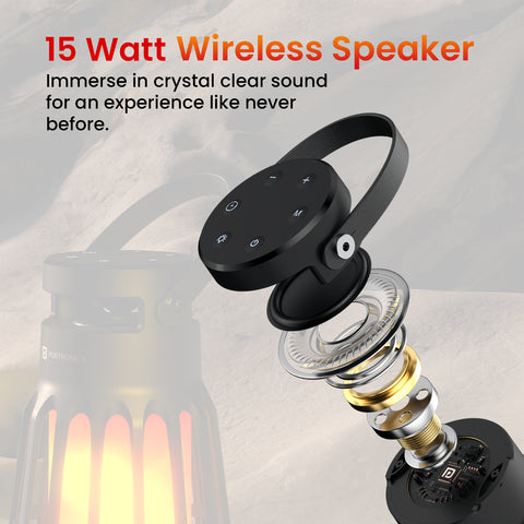 Buy Portronics Dash 6 Wireless Speaker With LED Light Night Lamp