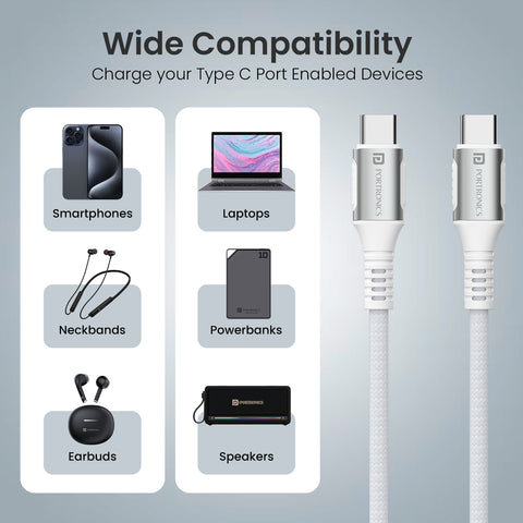 The Konnect Y Type-C to Type-C cable provides fast charging (up to 60W ...