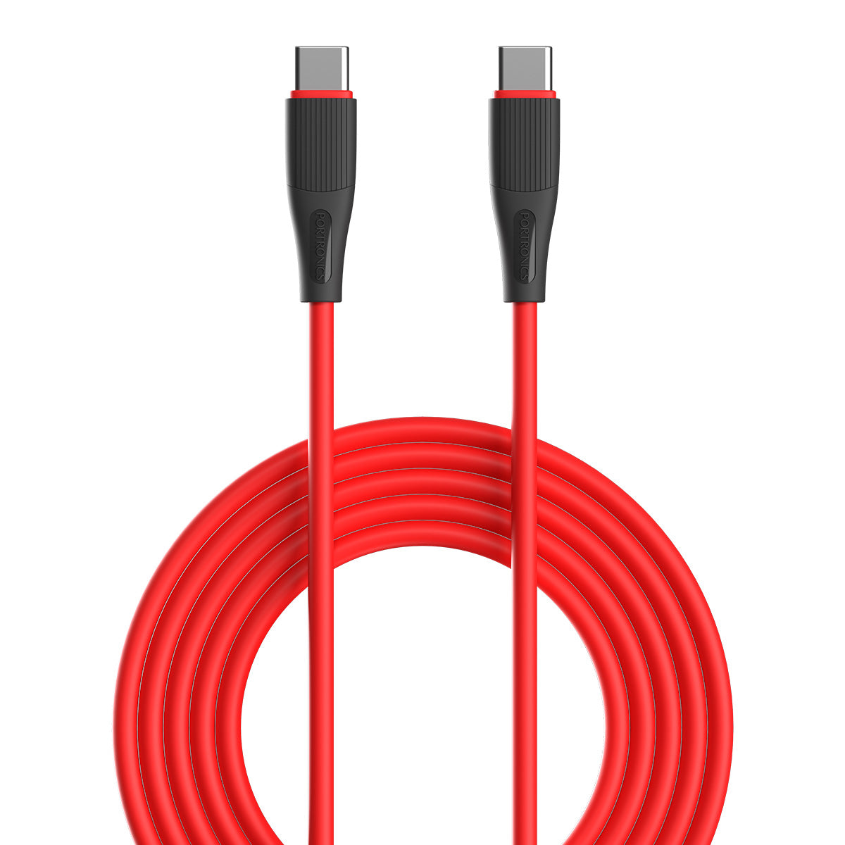 Portronics Silklink 60W PD Type-C to Type C Fast charging Cable for Type C Smartphone and ...