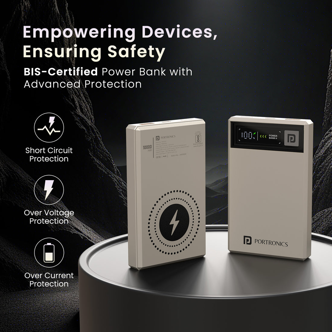 Shop Portronics Luxcell MagClick 10k Wireless Power Bank With 10000mAh Power