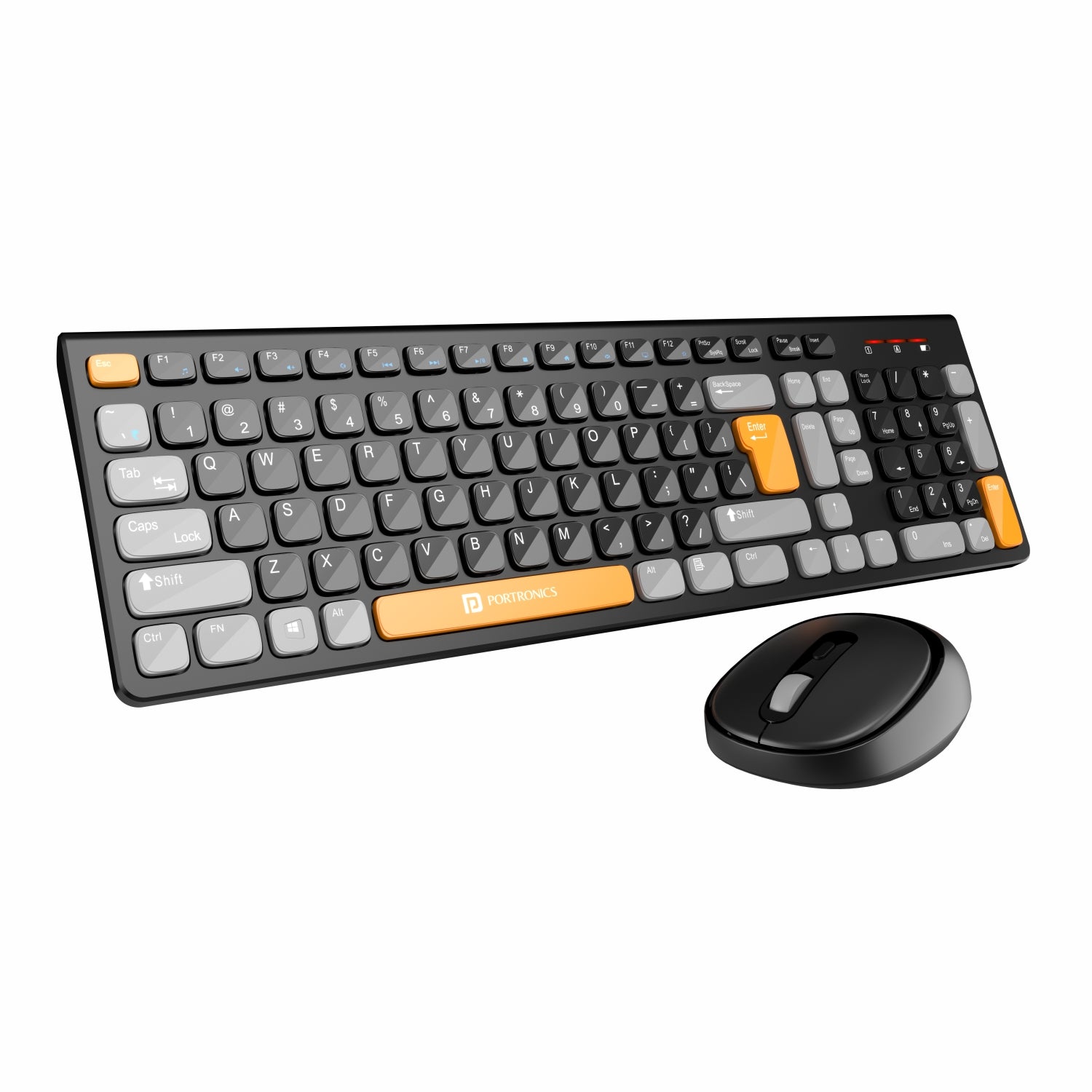 Portronics Key7 Combo – Wireless Keyboard & Mouse Set with Dual ...
