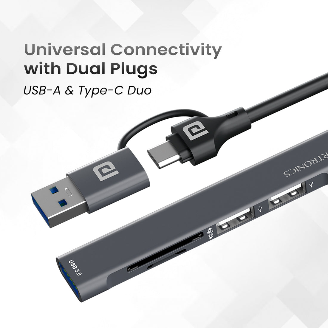 Introducing the Portronics Mport 31 Plus, a 5-in-1 USB Hub. This ...