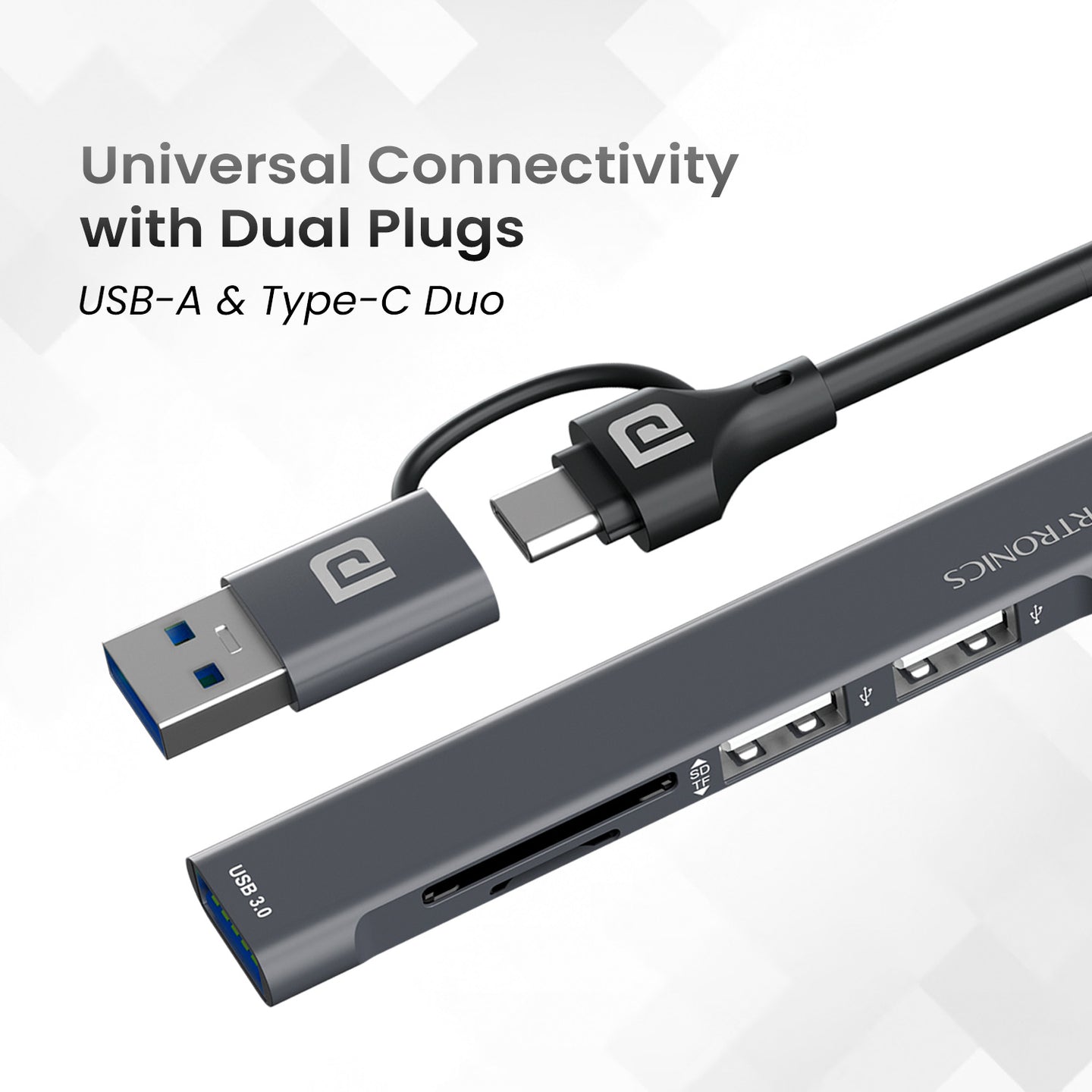 Introducing the Portronics Mport 31 Plus, a 5-in-1 USB Hub. This ...