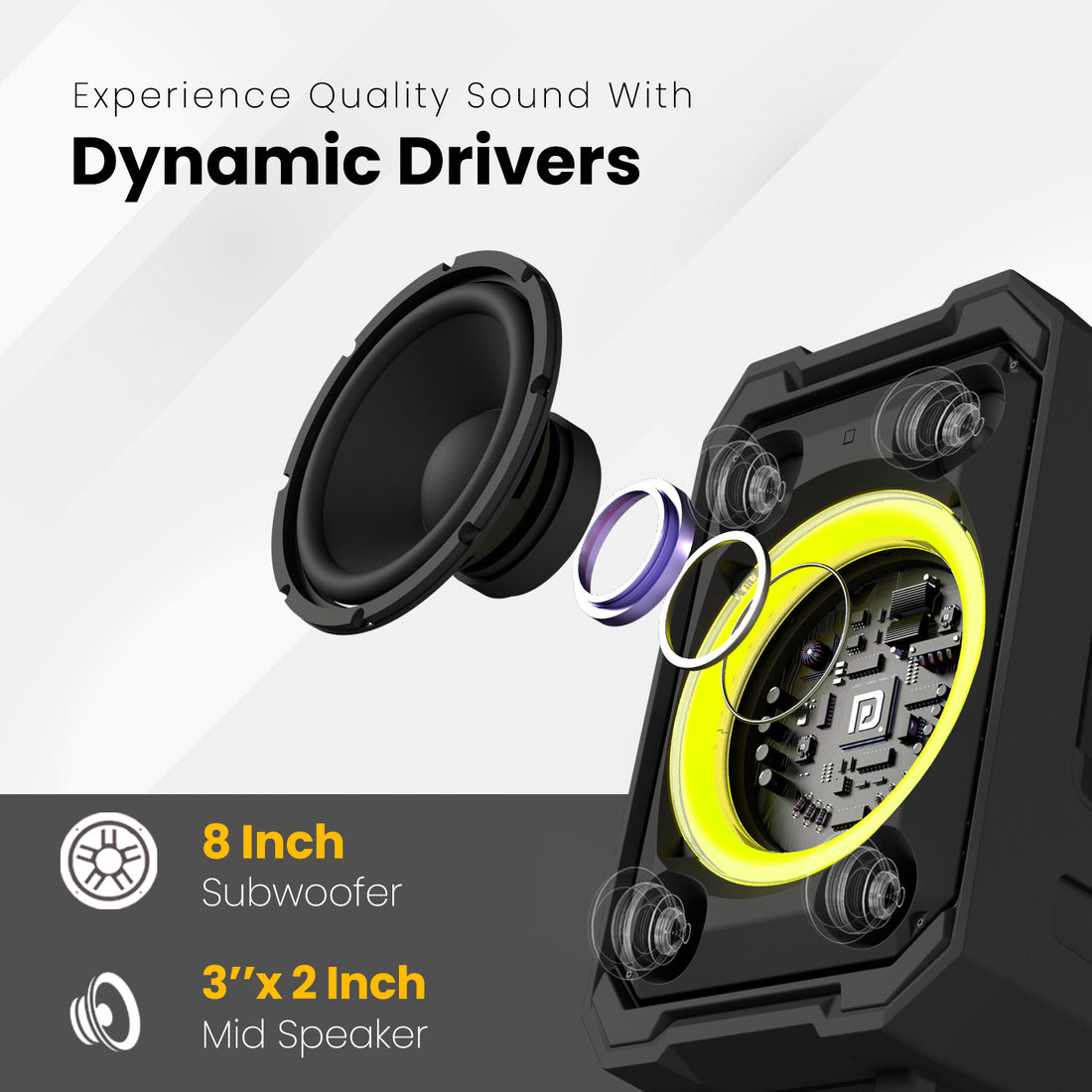 Shop Portronics Latest Iron Beats II - Wireless Party Speaker