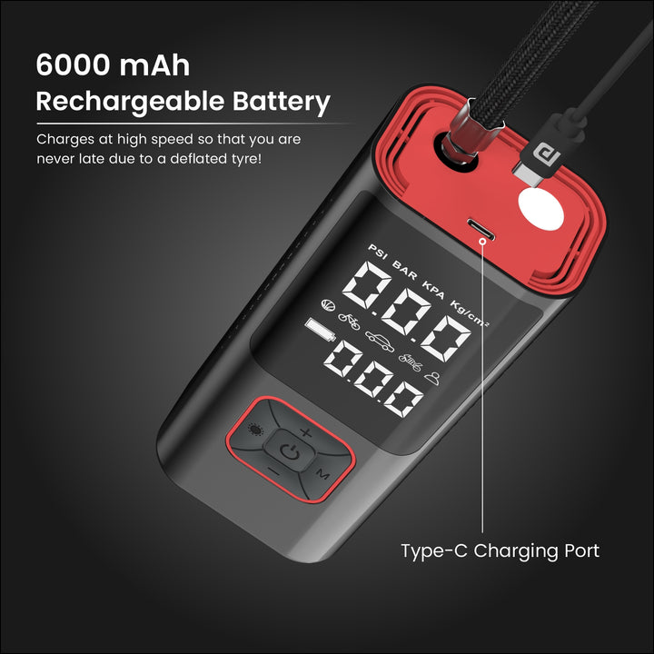 Shop Portronics Vayu 2.0 Rechargeable Tyre Inflator Online