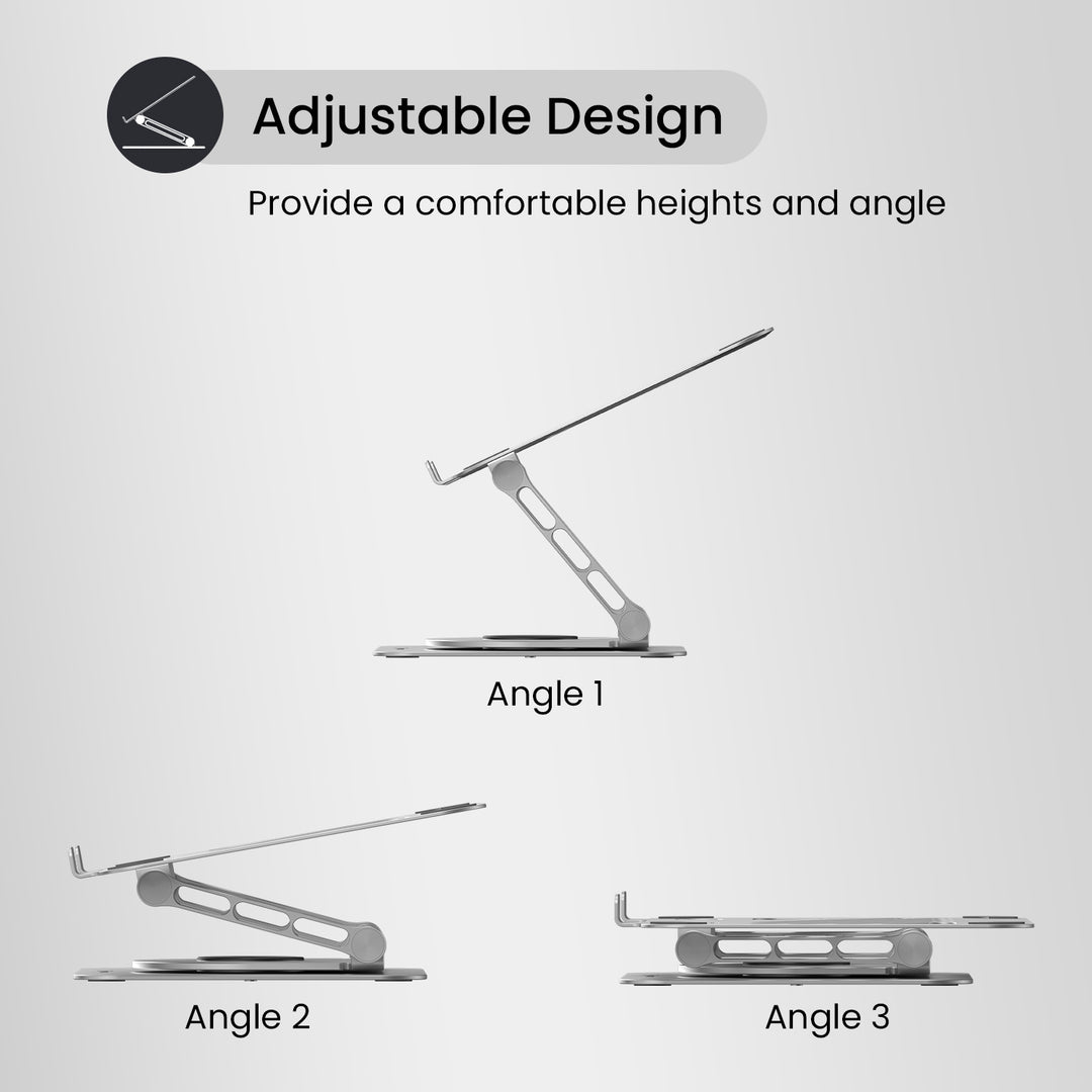My Buddy K3: Adjustable Height Laptop Stand - Aluminium Construction ...