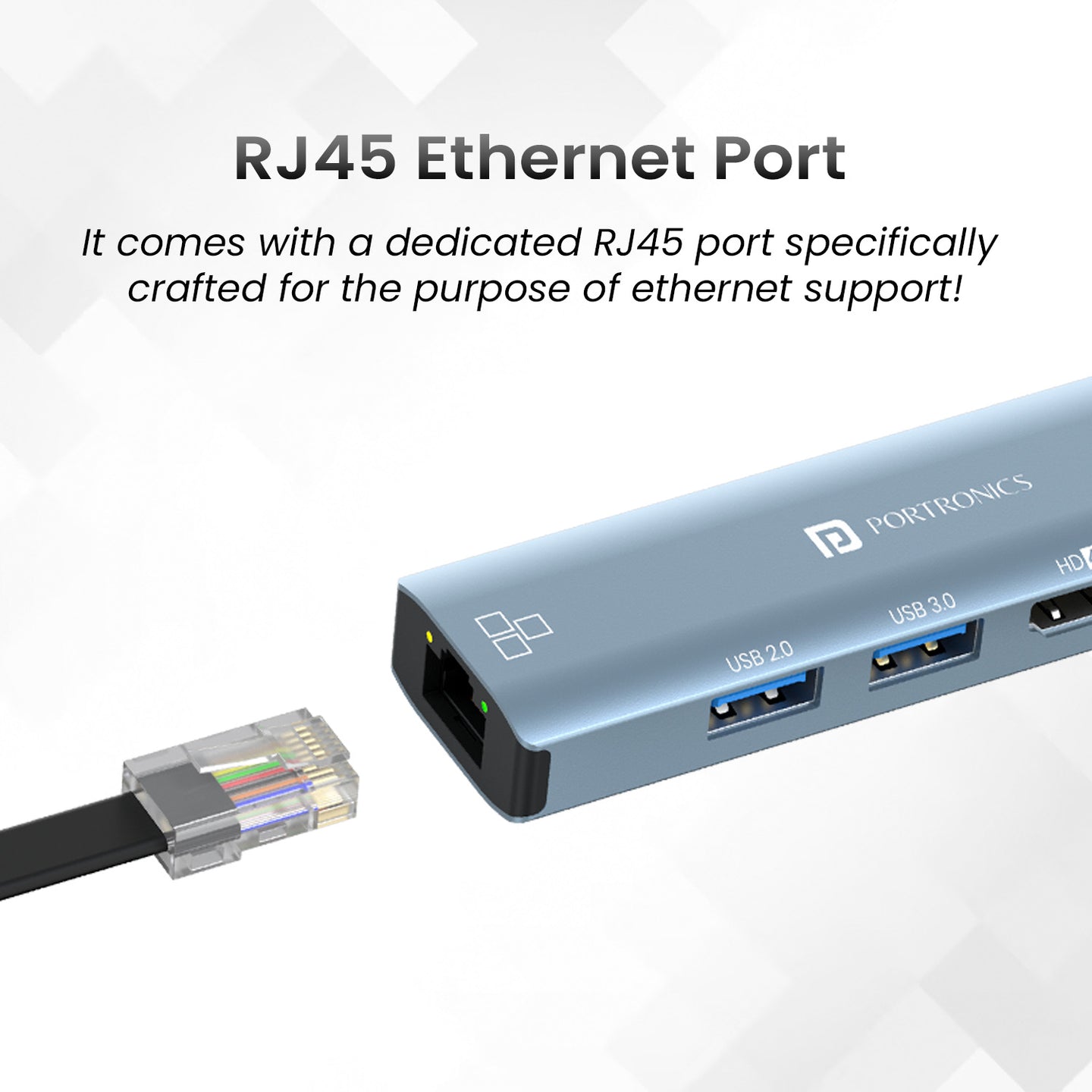 Shop Portronics Mport 51 5-in-1 Type-C multi USB Port at Discount