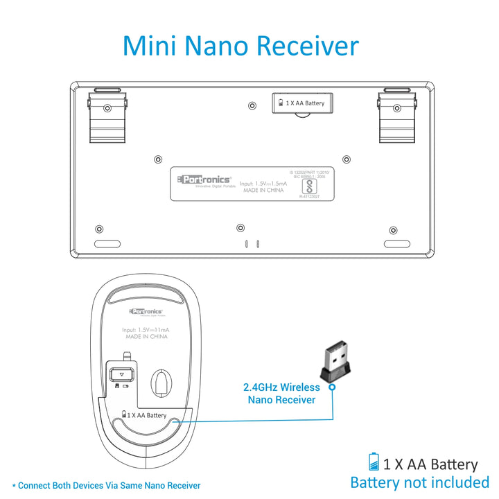 Buy Portronics Key2 Combo Multimedia Wireless Keyboard and Mouse Combo