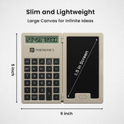 Shop Portronics Ruffpad Calc Mini Digital Calculator with LCD writing pad