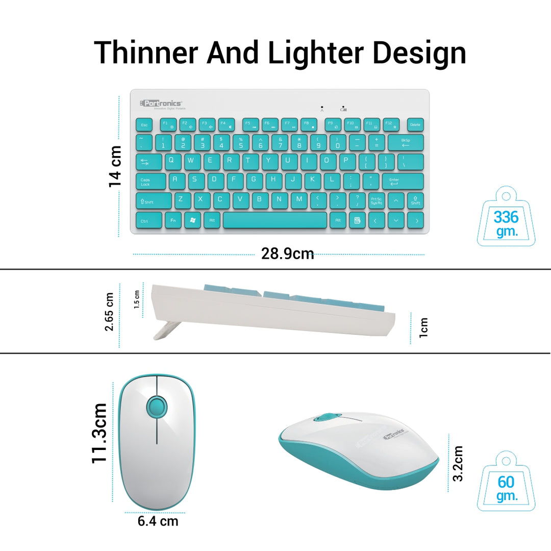 Buy Portronics Key2 Combo Multimedia Wireless Keyboard and Mouse Combo