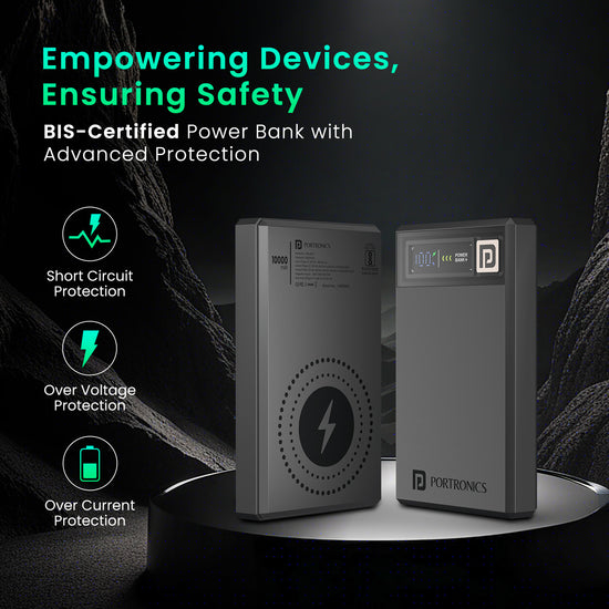 Shop Portronics Luxcell MagClick 10k Wireless Power Bank With 10000mAh Power