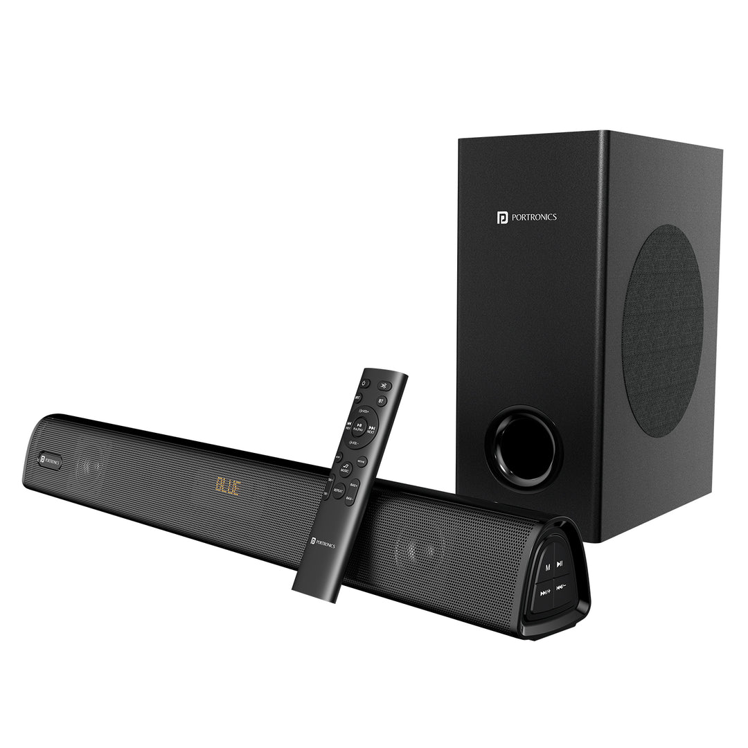 Shop Portronics Pure Sound 106 Bluetooth Soundbar with Wired Subwoofer