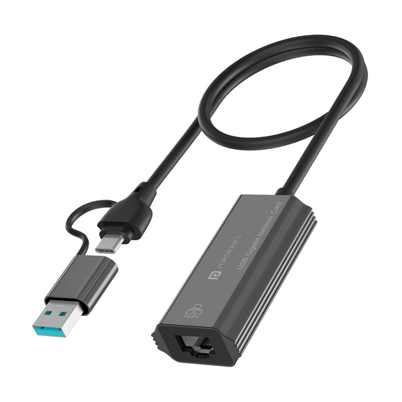 Buy Portronics Mport X1 2-in-1 USB Port Ethernet Adapter