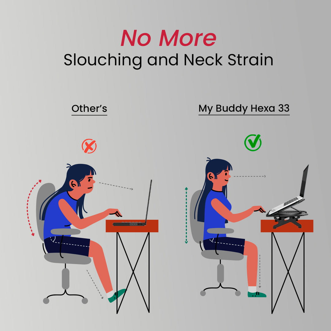 Buy Portronics My Buddy Hexa 33 Quad Legged Laptop Stand