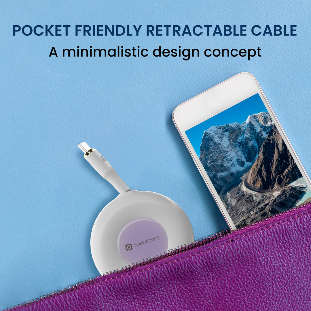 Buy Portronics Konnect Recoil - 100W Type C to Type C Charging Cable