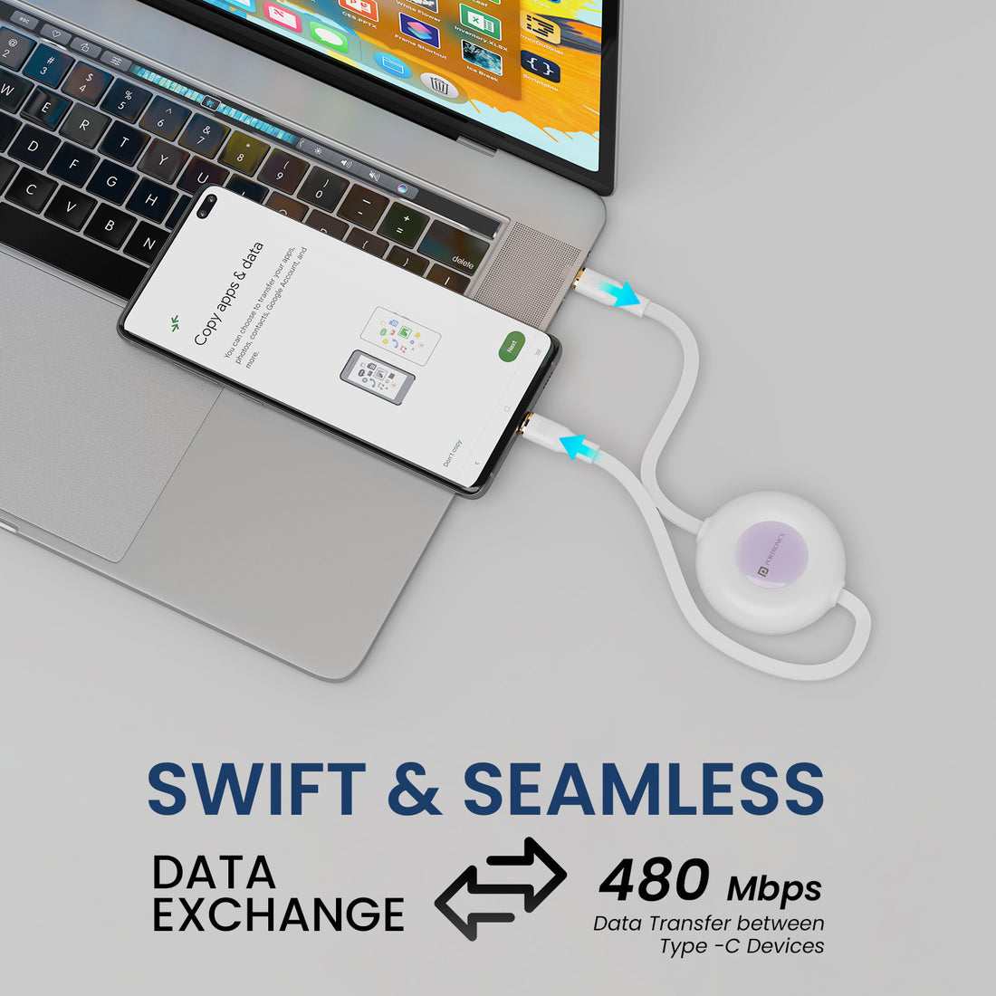 Buy Portronics Konnect Recoil - 100W Type C to Type C Charging Cable