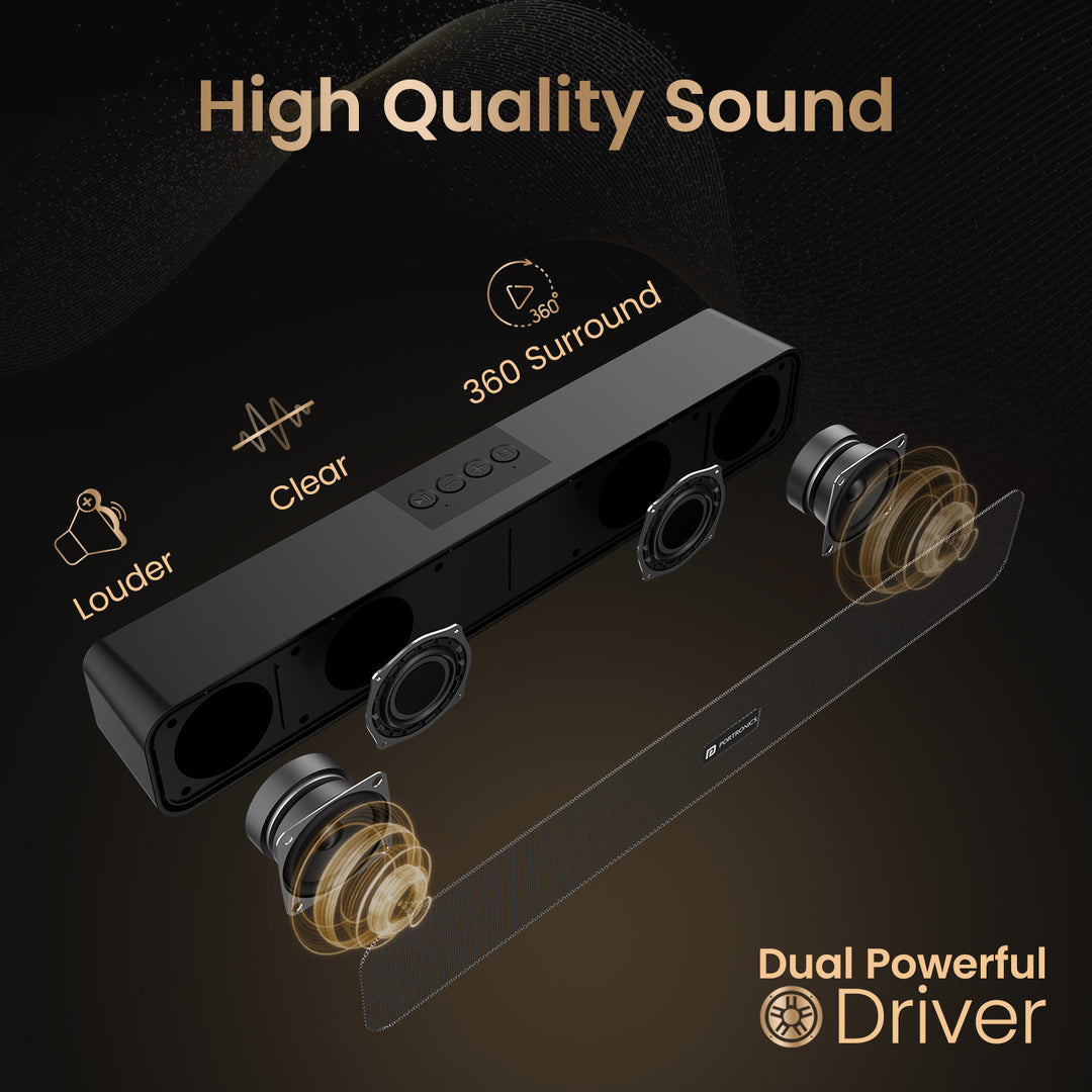 Buy Portronics New DECIBEL 24 10W HD Wireless Soundbar