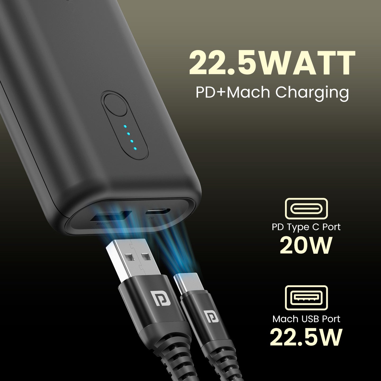 Buy Portronics Power Pod 10K Smallest 10000 mAh Power Bank