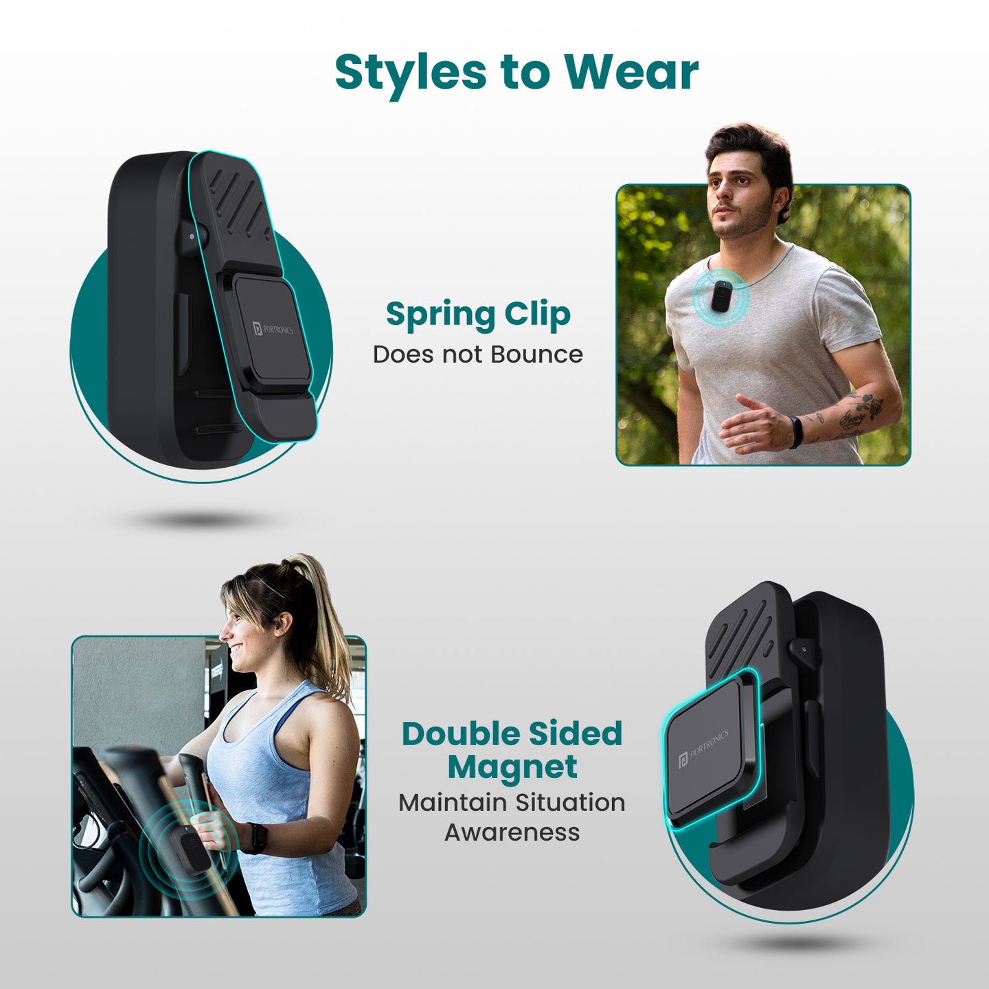 Shop Portronics Talk Four 2W Wearable Mini Speaker