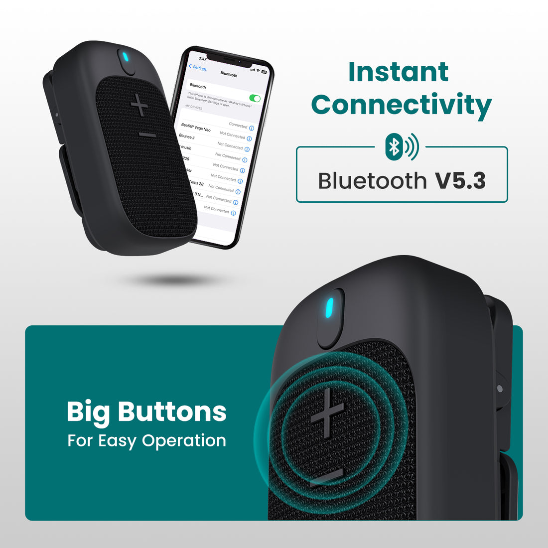 Shop Portronics Talk Four 2W Wearable Mini Speaker