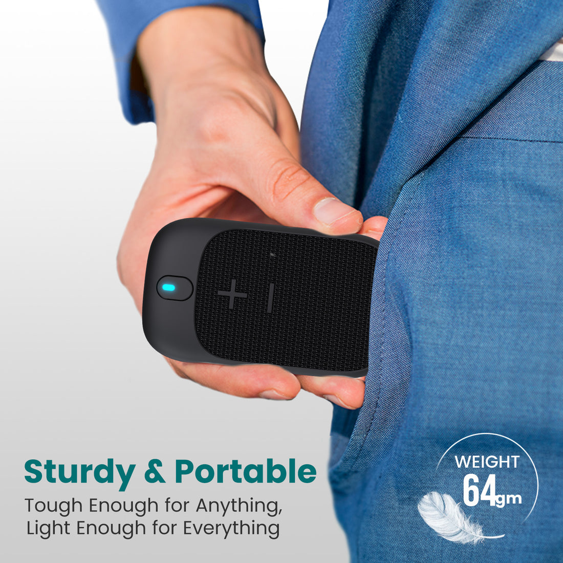 Shop Portronics Talk Four 2W Wearable Mini Speaker