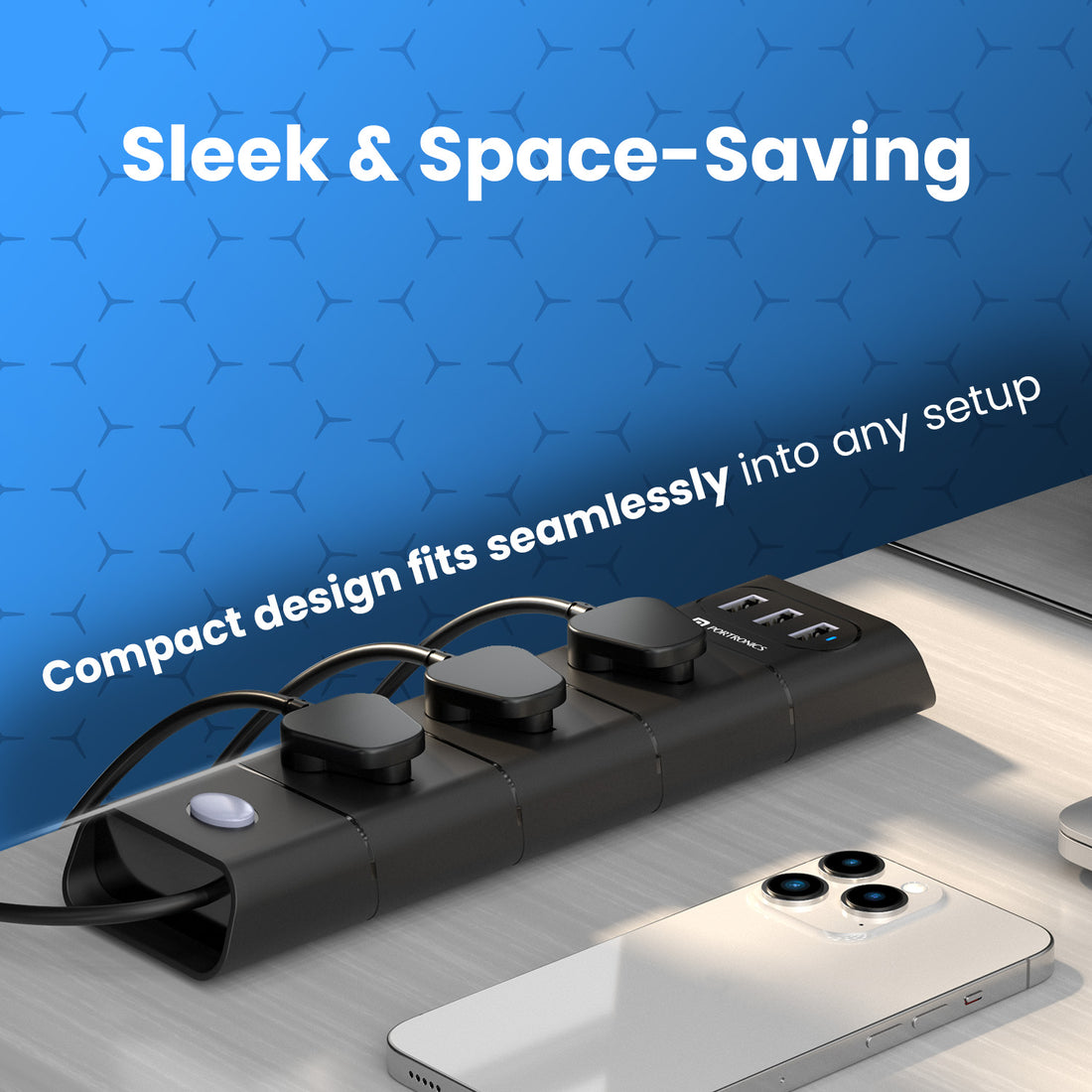 Portronics Power Plate II comes with three 5A electrical universal ...