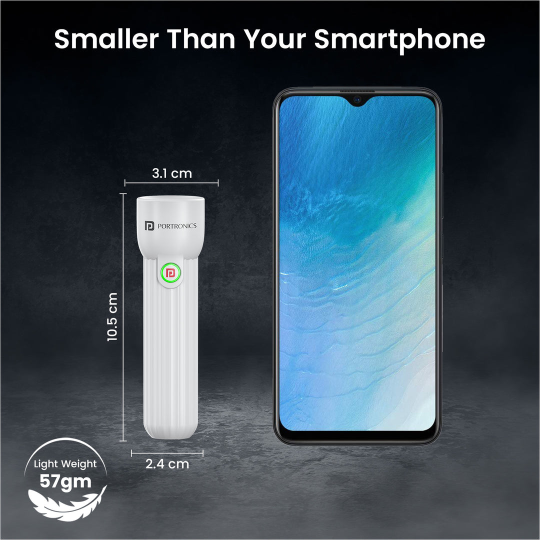 Shop Portronics Eco Glow Small Rechargeable Led Torch Light