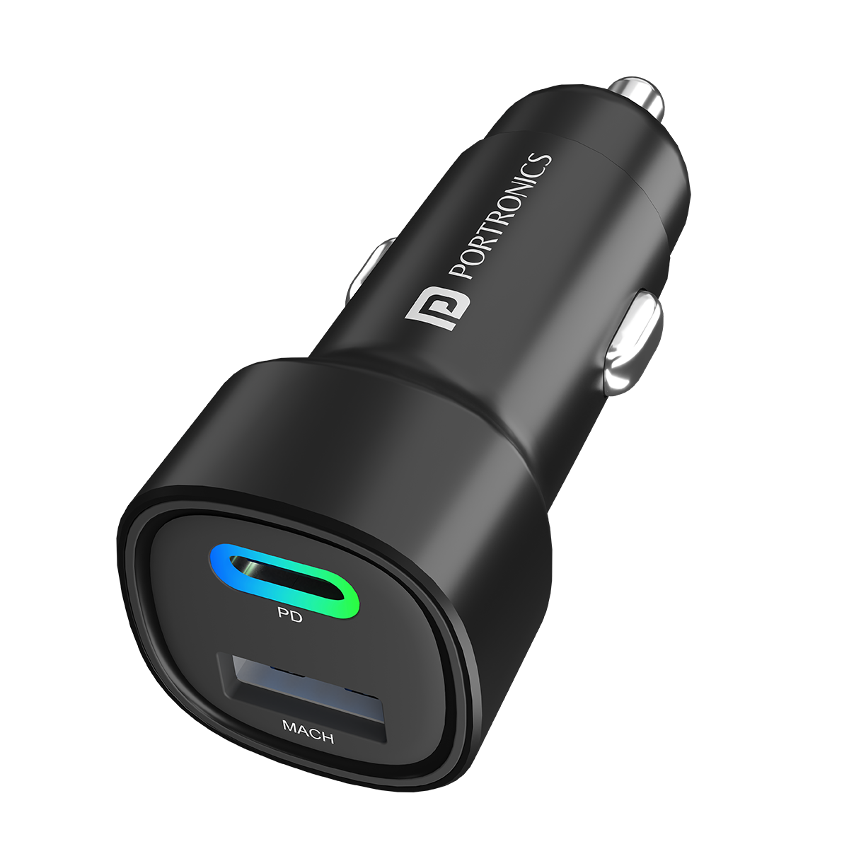 Buy Portronics Car Power 30 30w Fast Car Charger With Dual Ports