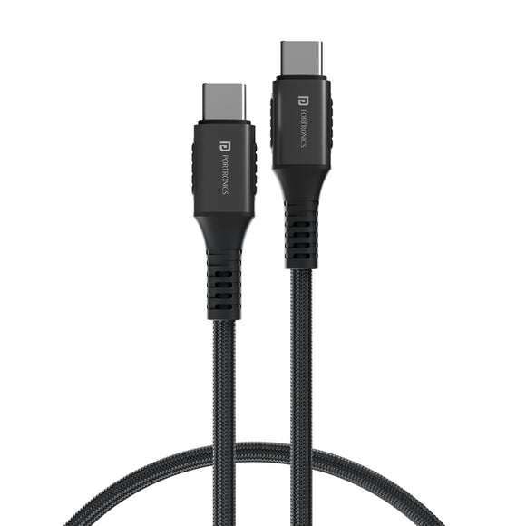 Portronics Konnect 240C Type C to Type C Fast Charging Cable