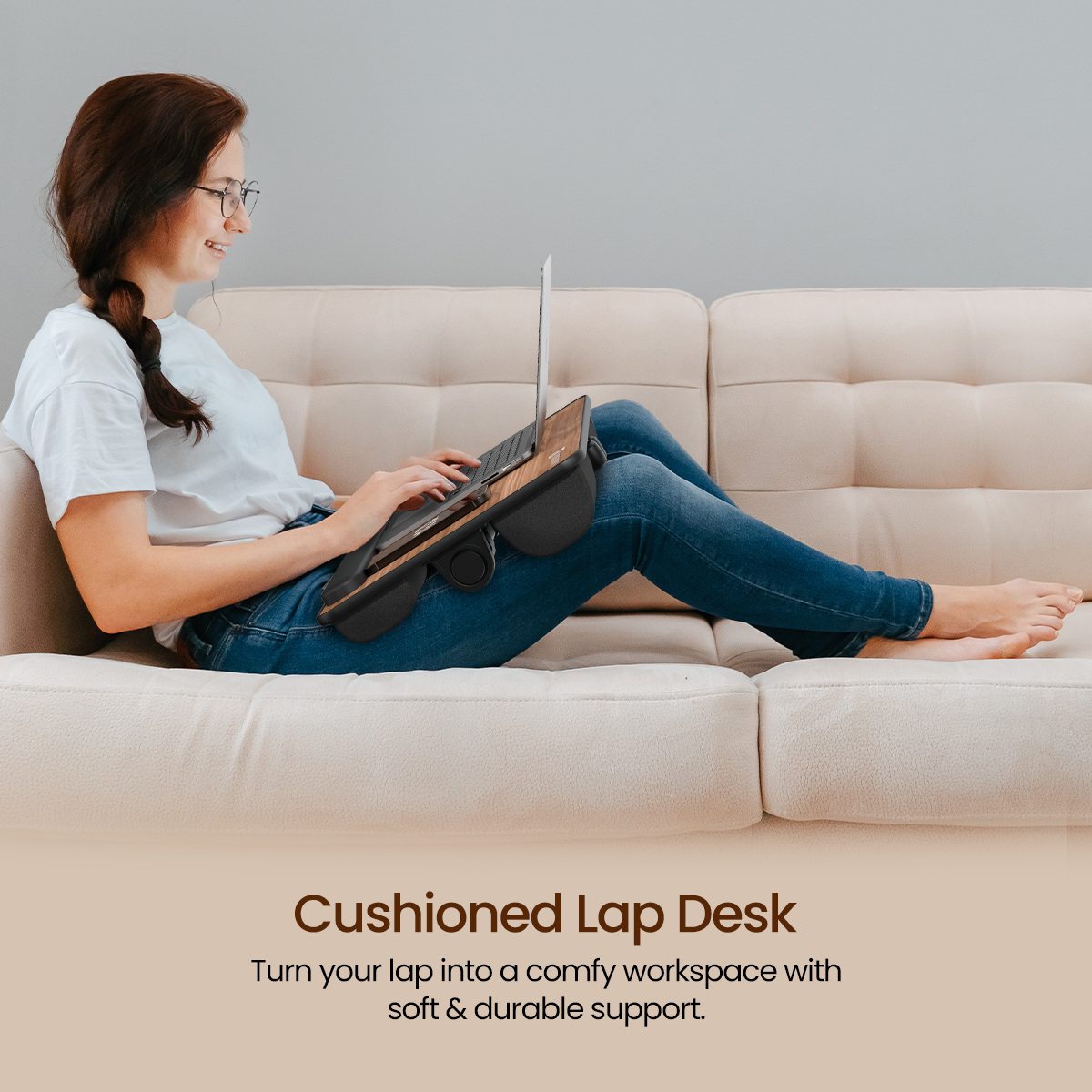 Shop Portronics My Buddy Z Foldable Laptop Table For Bed & Desk