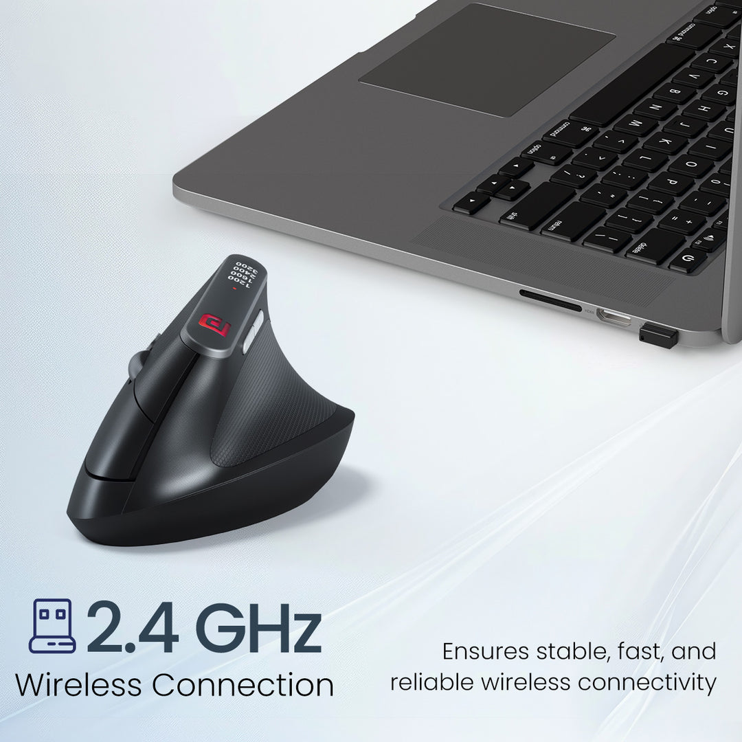 Buy Portronics Toad Ergo Wireless Vertical Mouse with 6D Buttons