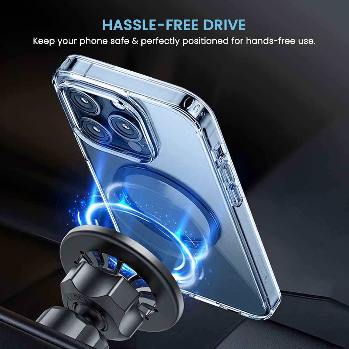 Shop Portronics MoGun 2 Magnetic Phone Holder For Car