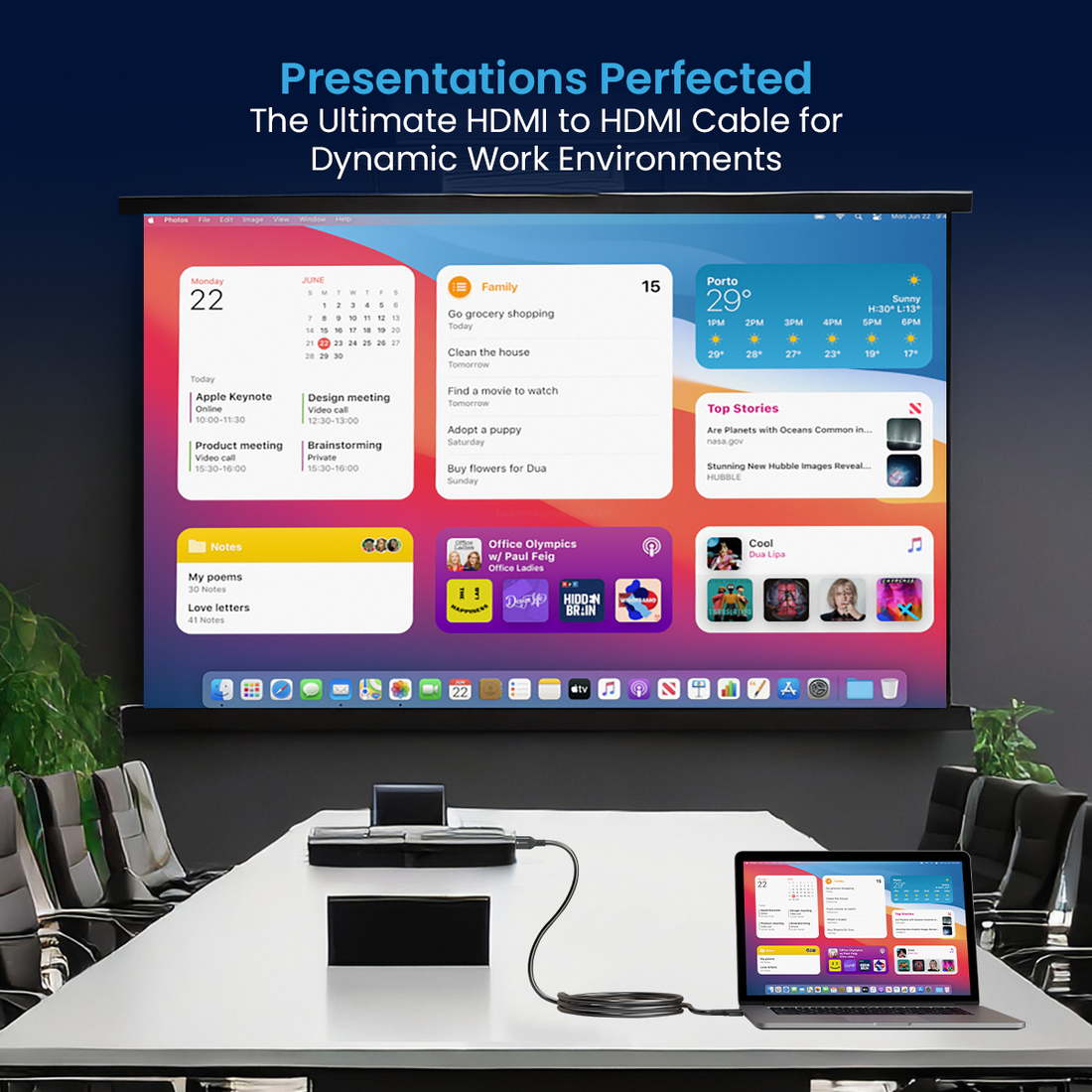 Portronics Konnect Stream 4K@60Hz HDMI to HDMI Cable, Flexible Premium ...