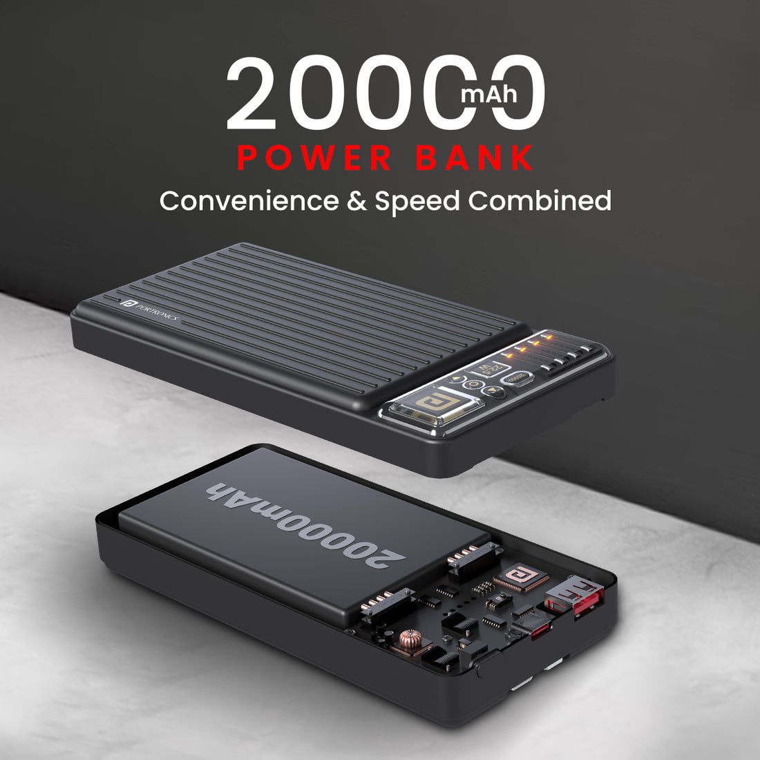 Buy Portronics Luxcell Bind 20K 20000mah Power Bank Online