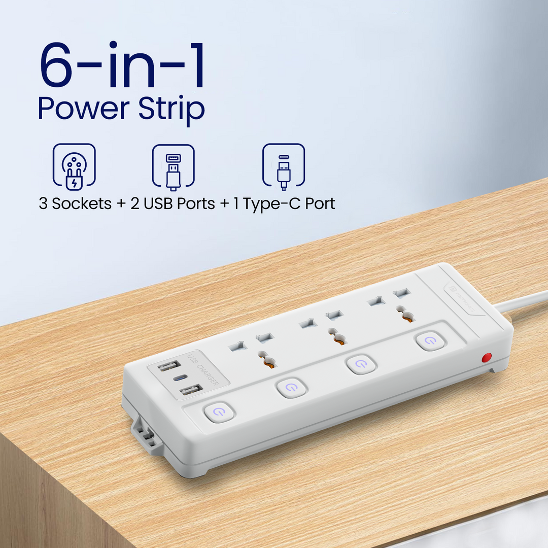 Buy Portronics Power Plate 18 Power Extension with 3 Sockets