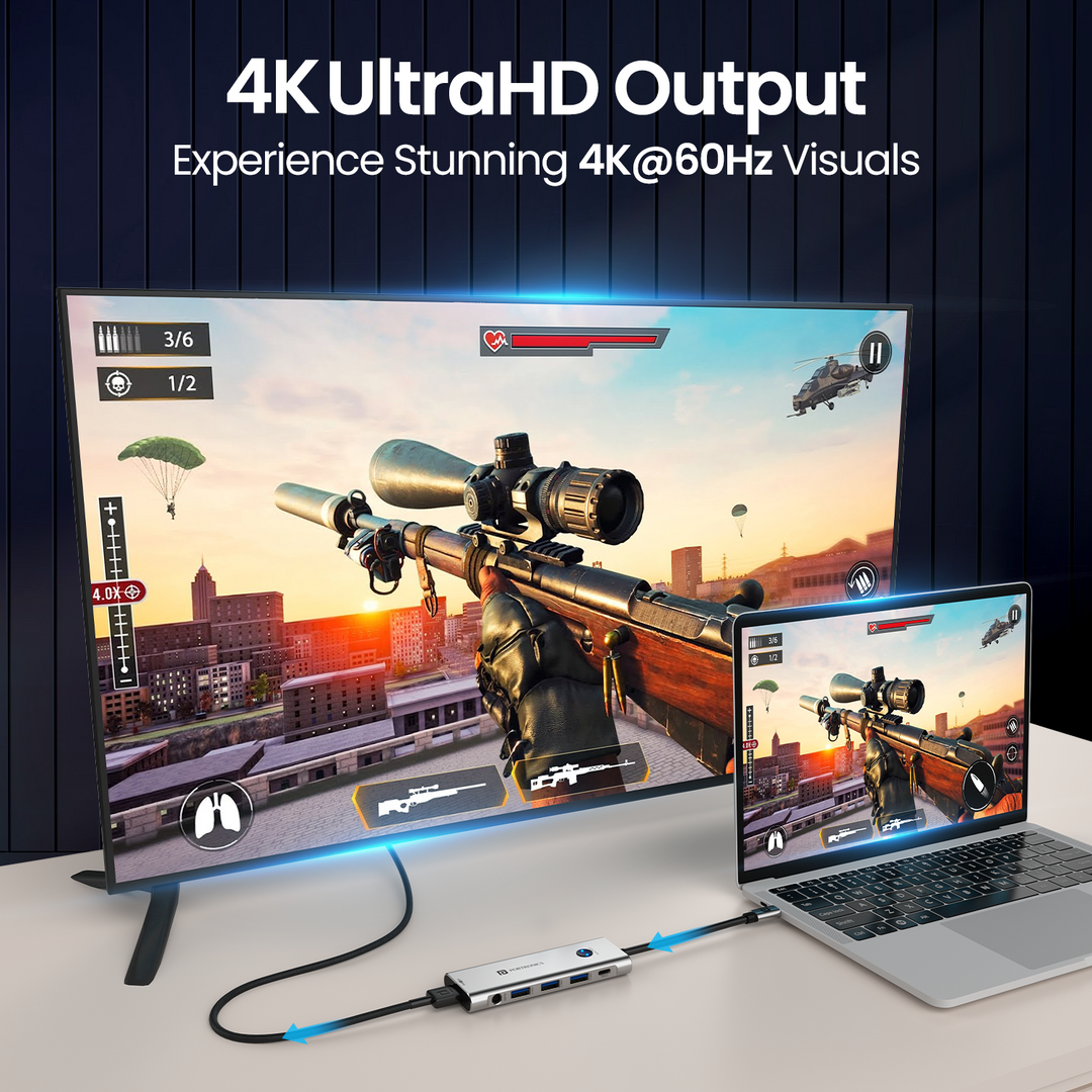 Buy Portronics Latest Mport One 9-in-1 USB Hub With HDMI Port