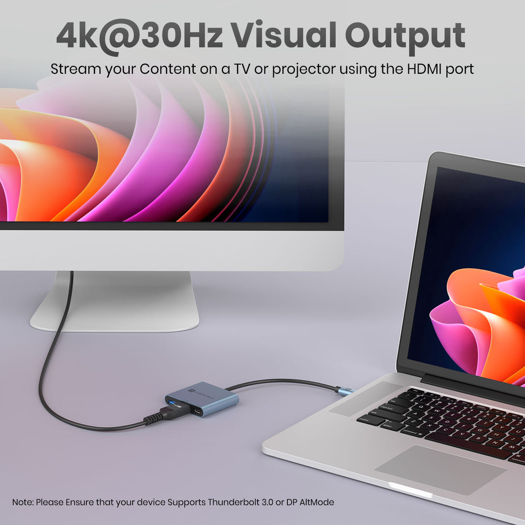 Shop Portronics Latest C-Konnect Plus 3-in-1 Type-C USB Hub