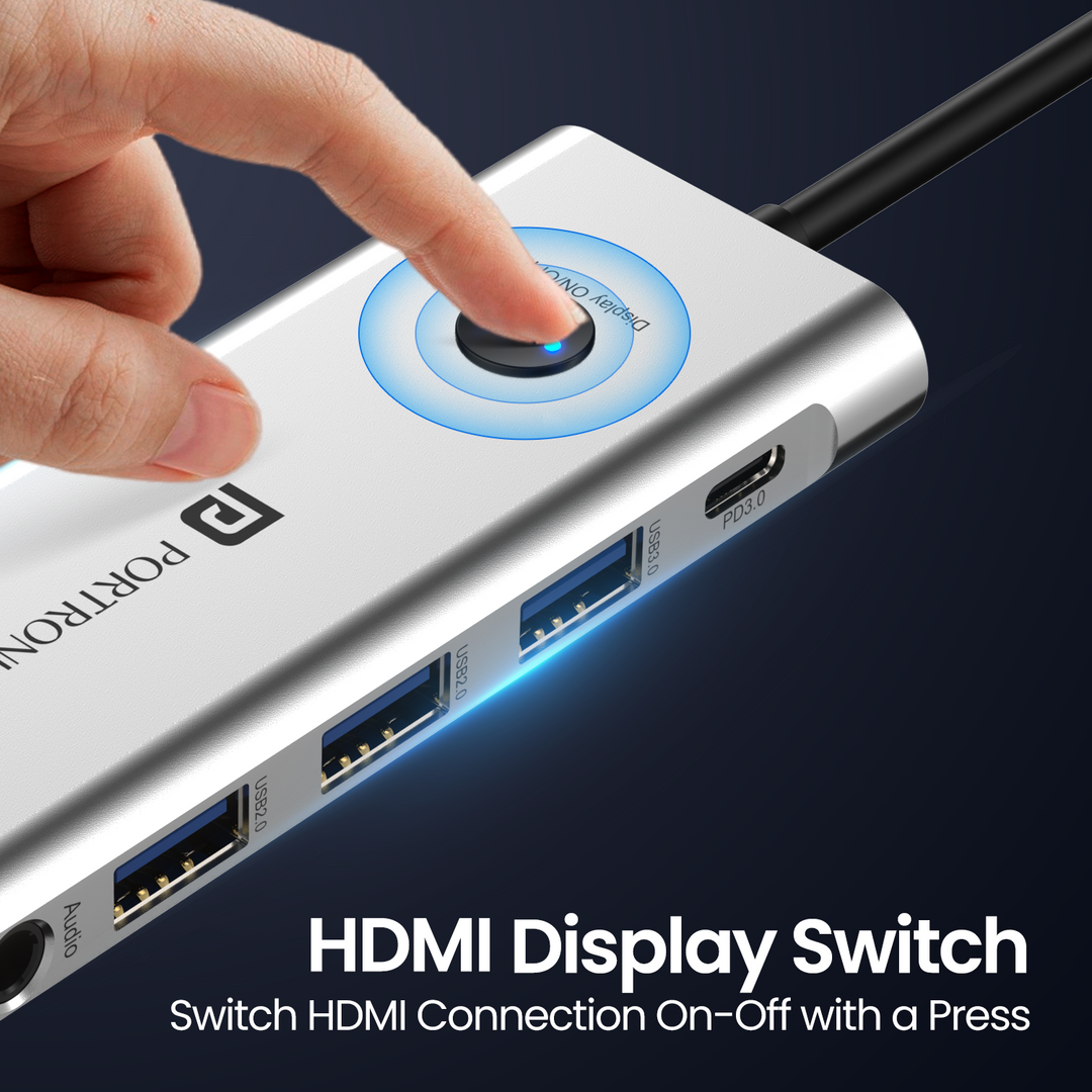 Buy Portronics Latest Mport One 9-in-1 USB Hub With HDMI Port