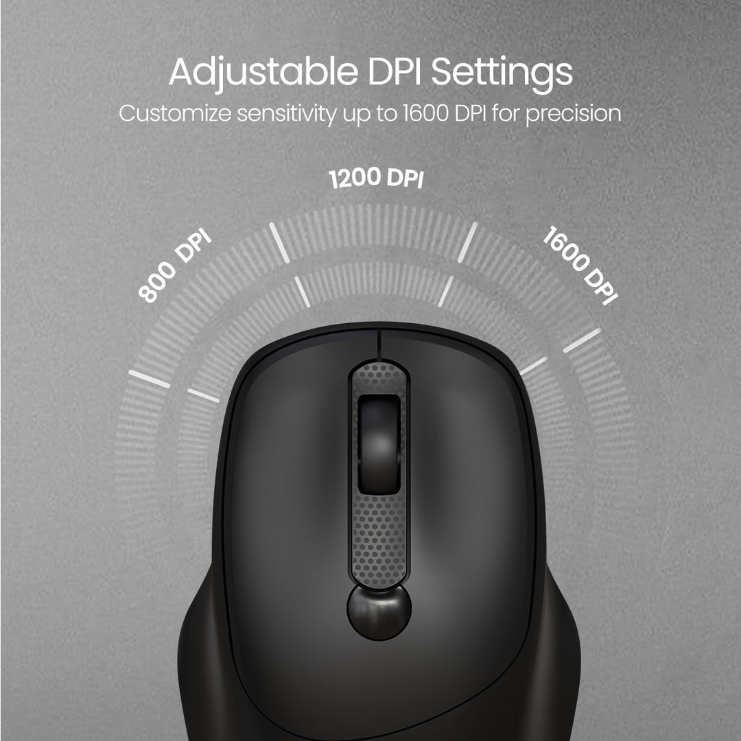 Shop Portronics Toad 35 Latest Ergonomic Wireless Mouse