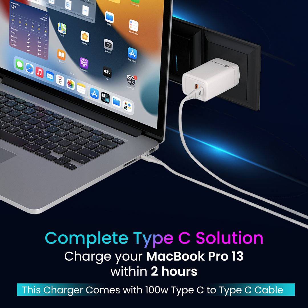 Shop Portronics Adapto 65 Plus 65W Dual Outputs Fast Charger