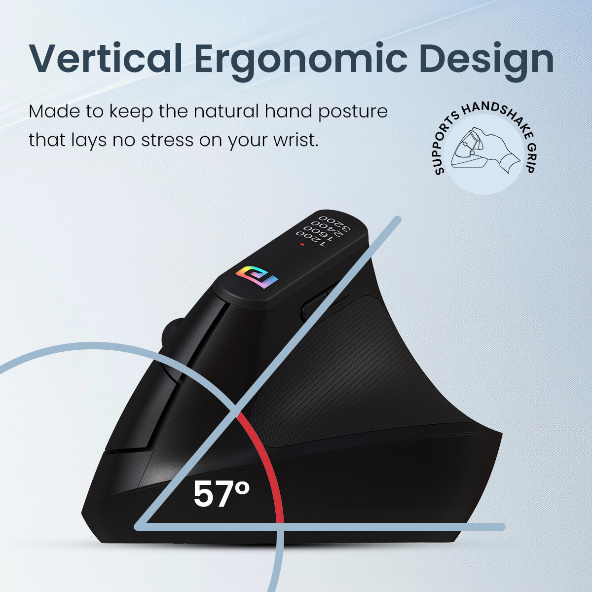 Buy Portronics Toad Ergo Wireless Vertical Mouse with 6D Buttons