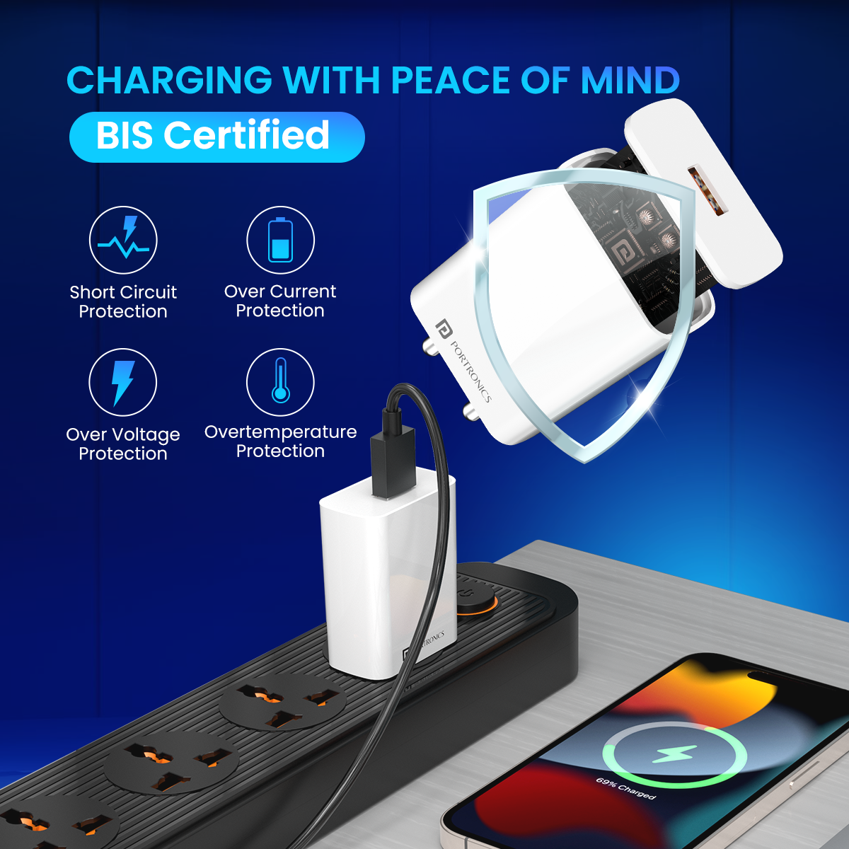 Portronics Adapto One Plus - Type C