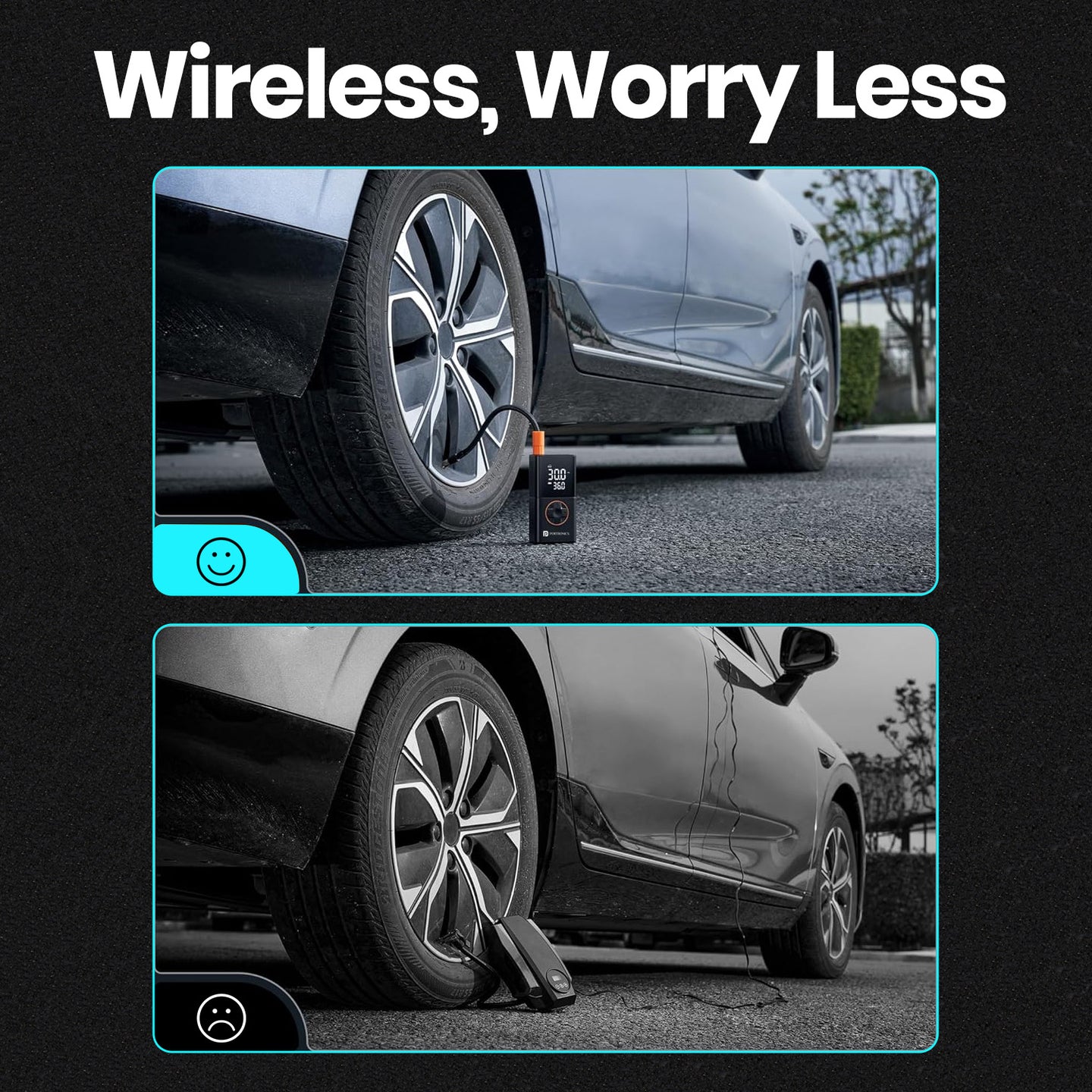 Buy Portronics New Vayu 3.0 Portable Car Tyre Inflator Online