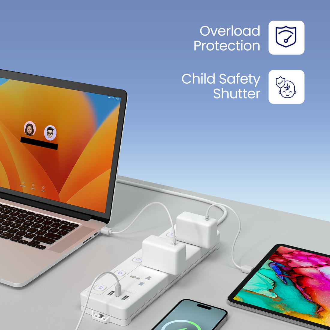 Portronics Power Plate 19 Extension Board With Universal Sockets