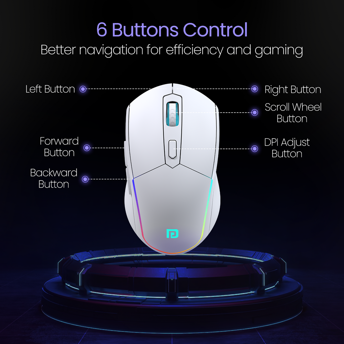 Buy Portronics Toad One Wireless mouse with rechargeable battery
