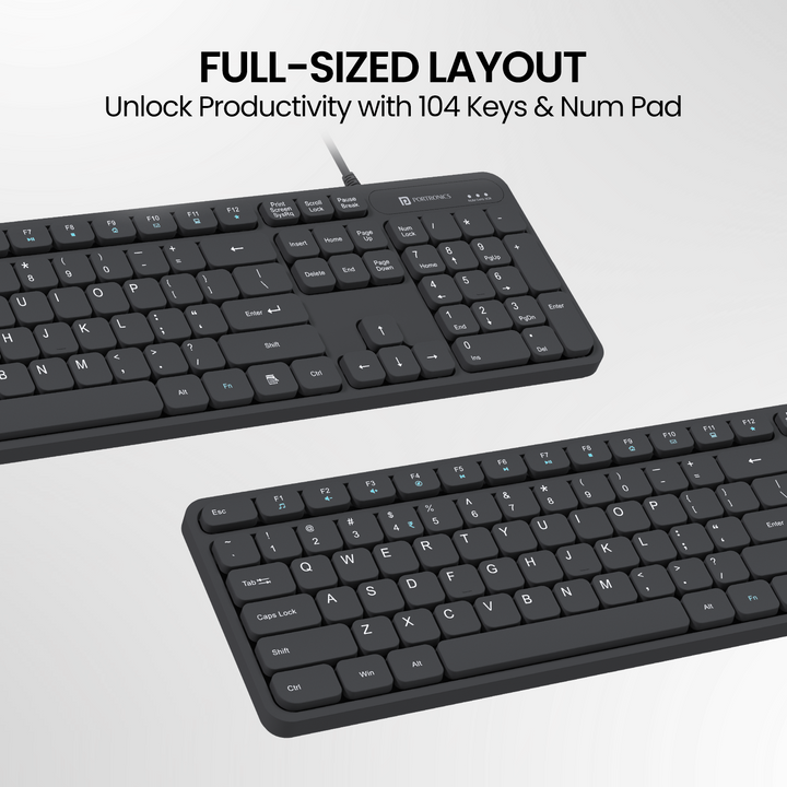 Shop Portronics Ki-Pad 3 Wired Keyboard For Laptop Online